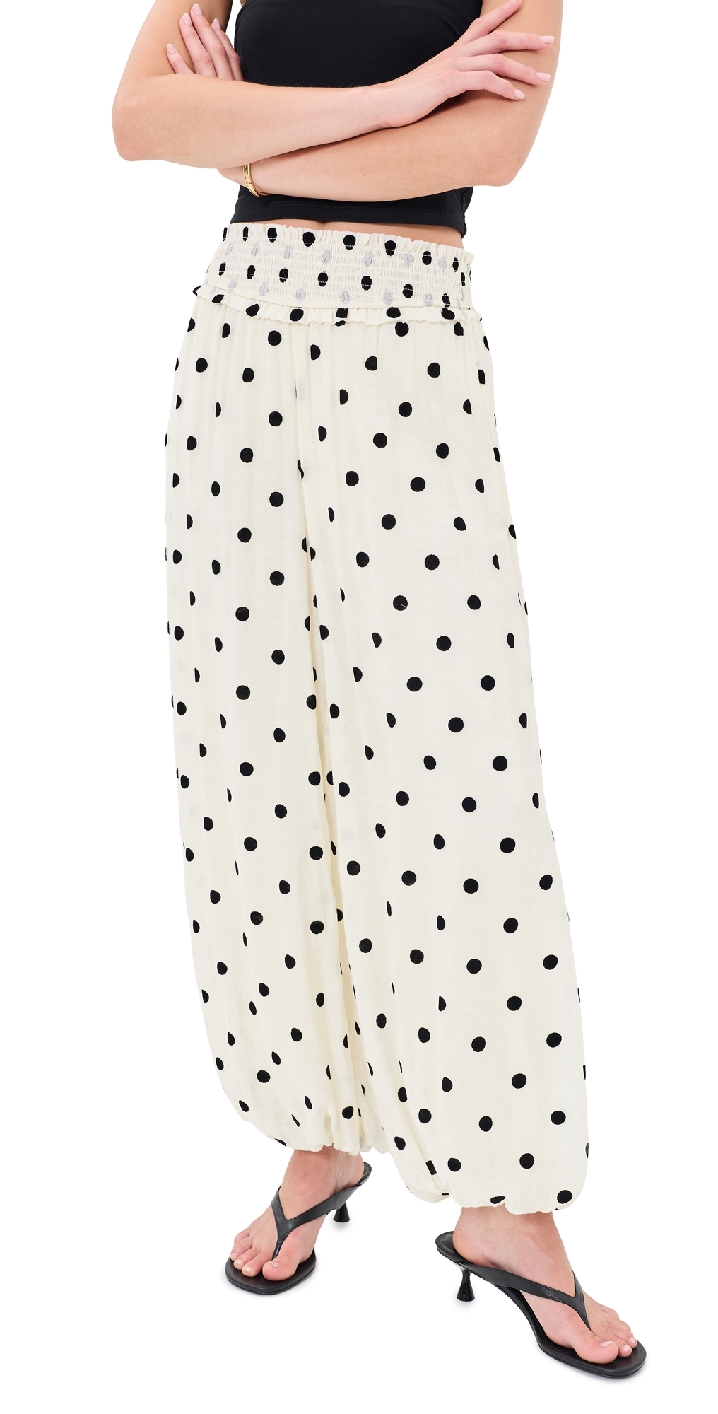 ROAME ROAME Willow Balloon Pants with Polka Dot Print